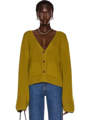 Khaite KHAITE Scarlett Cardigan Absinthe