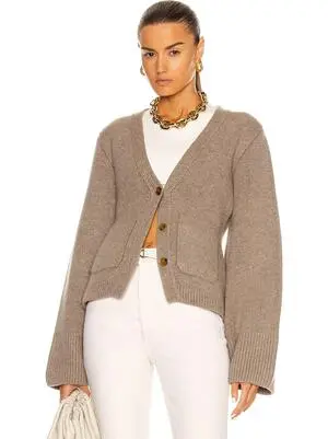 Khaite Scarlet Cardigan - Barley