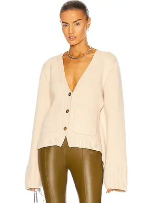 Khaite KHAITE Scarlett Cardigan Custard