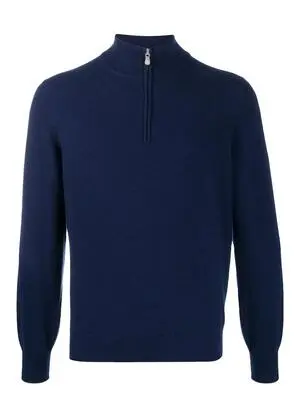 Brunello Cucinelli Half-zip Sweater - Blue