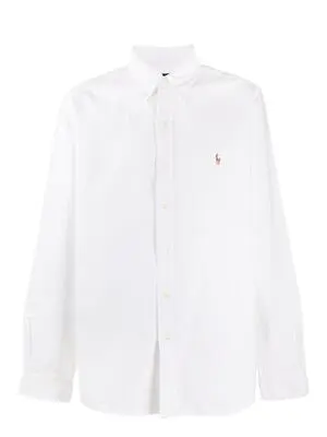 POLO RALPH LAUREN Embroidered Logo Cotton Shirt