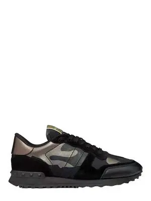 VALENTINO Rockrunner Camouflage-Print Sneakers