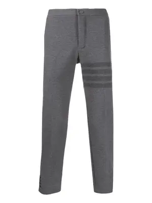 Thom Browne 4-bar Slim-fit Tonal Trousers - Grey