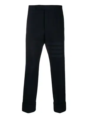Thom Browne 4-bar Flannel Trousers - Blue