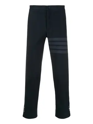 Thom Browne 4-bar Slim-fit Tonal Trousers - Blue