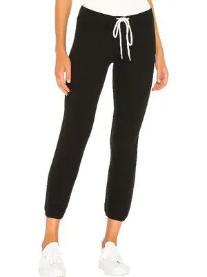 Monrow Supersoft Vintage Sweatpant - Black