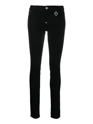 Philipp Plein Tm Mid-rise Skinny Jeans - Black