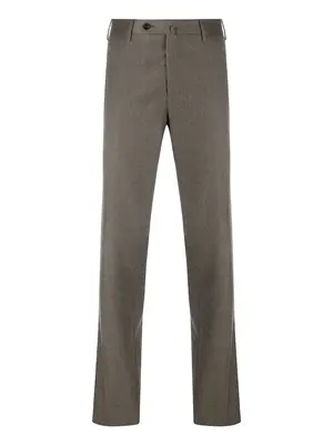 PT TORINO Slim-fit Wool Trousers - Brown