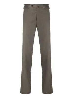 PT TORINO Slim-fit Wool Trousers - Brown