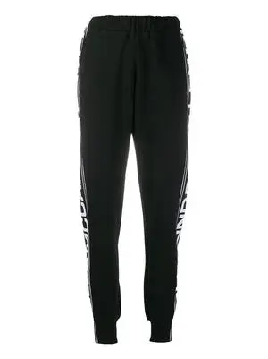 Stella McCartney Logo Stripe Tapered Track Pants - Black