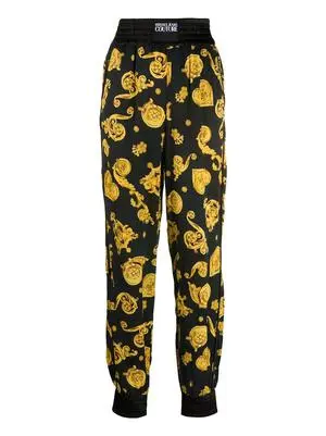 Versace Printed Trousers - Black
