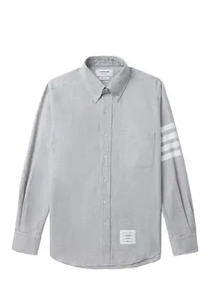 Thom Browne Long-sleeve Chambray Shirt - Grey