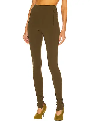 Wardrobe.NYC Wardrobe.nyc Side Zip Legging In Black Military