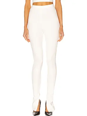 Wardrobe.NYC Wardrobe.nyc Side Zip Legging In Black Off White