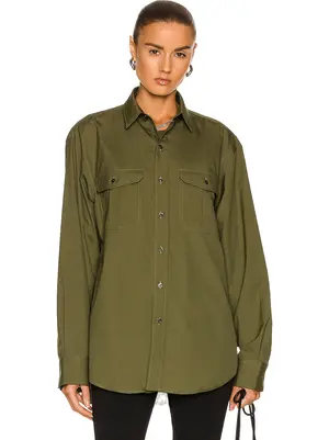 Wardrobe.NYC Oversize Shirt Military