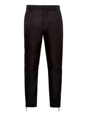 Prada Re-nylon Cropped Trousers - Black