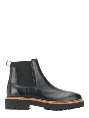 Hogan Leather Chelsea Boots - Black