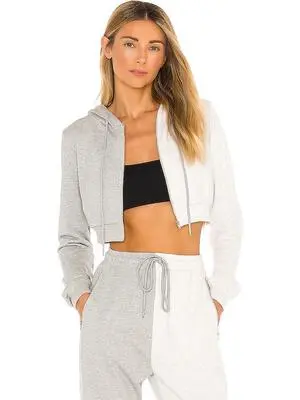 Superdown Renna Cropped Hoodie - Grey Multi
