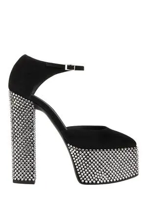 GIUSEPPE ZANOTTI Crystal-embellished Platform Sandals - Black