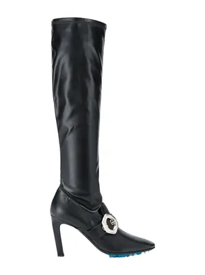 Off-White Buckle-detail Over-the-knee Boots - Black