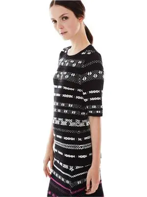 Novis The Yellowstone Elbow Sleeve Sweater - Black