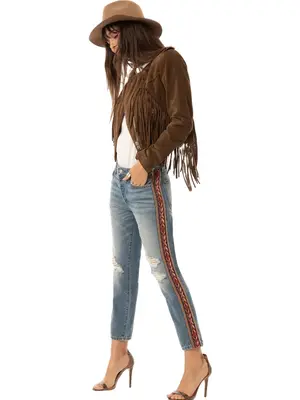SIWY Valerie Crop Straight Jeans - Denim