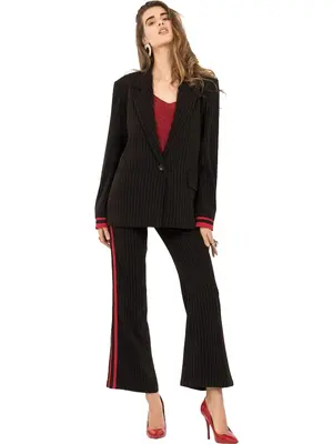 SIWY Adam Wide Leg Trouser - Stripe