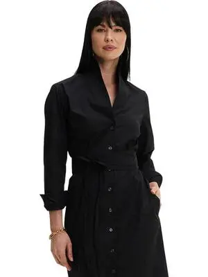 SARAH ALEXANDRA Shirt Dress - Black