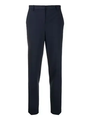 Theory Slim-fit Cropped Trousers - Blue