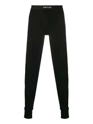 TOM FORD Logo Waistband Long Johns - Black