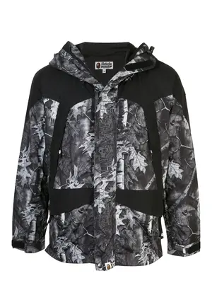 A BATHING APE® Forest Camo Snowboard Jacket - Black