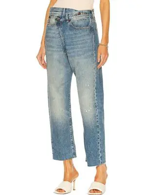 R13 R13 Crossover Straight Leg Jeans