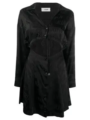 Kirin Tie-fastening Detail Dress - Black