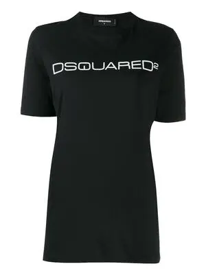 Dsquared2 Logo Print T-shirt - Black