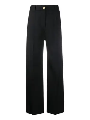 Patou Iconic Virgin Wool Trousers - Black