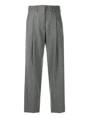 Jejia High-waisted Cropped Trousers - Grey