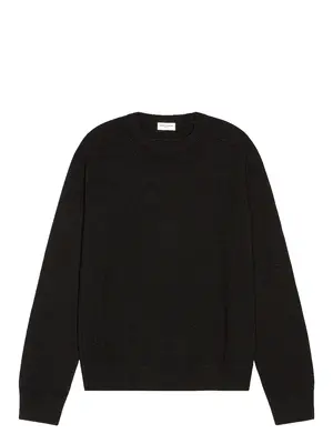 Saint Laurent Crew Neck Sweater - Black