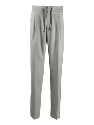 Brunello Cucinelli Drawstring Waist Trousers - Grey