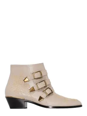 CHLOÉ Susanna 30mm Studded Ankle Boots