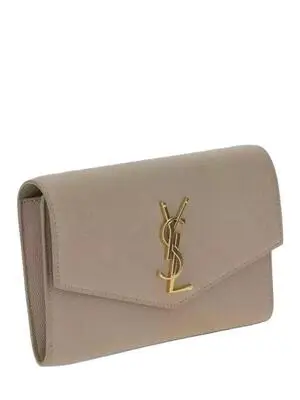 Saint Laurent Uptown Envelope Clutch - Neutrals