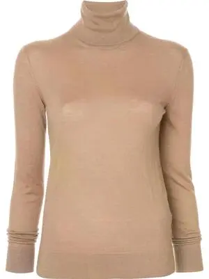 Ralph Lauren Cashmere Turtleneck Sweater - Brown