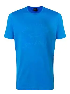 Paul & Shark Tonal Logo Print T-shirt - Blue