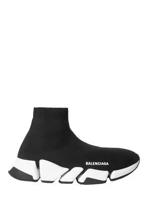 Balenciaga Speed 2.0 Logo-print Sneakers - Black