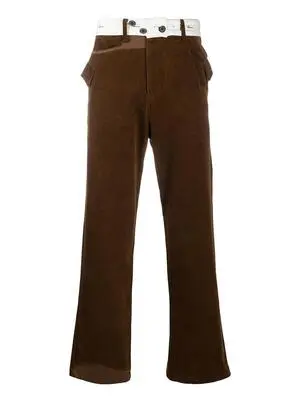 ADER ERROR Corduroy Straight-leg Trousers - Brown
