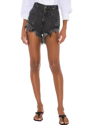 Retrofete Tessa Denim Shorts - Onyx