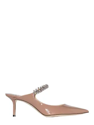 JIMMY CHOO 65mm Bing Leather Mules - Neutrals