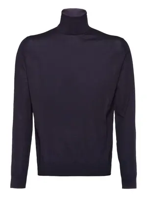 Prada Wool Turtleneck Sweater - Blue
