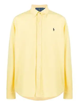 Polo Ralph Lauren Logo-embroidered Button-down Shirt - Yellow