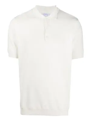 Sunspel Plain Polo Shirt - White
