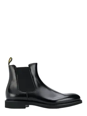 DOUCAL'S Round Toe Chelsea Boots - Black